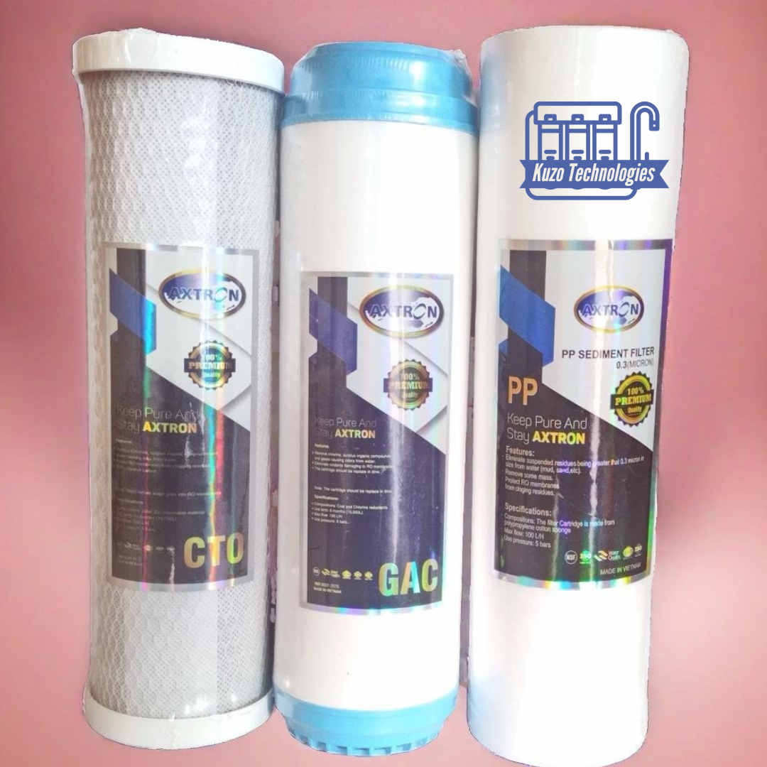 Axtron Water Filter Cartridge 3 in 1 (Vietnam) PP Sediment, OCB-GAC ...